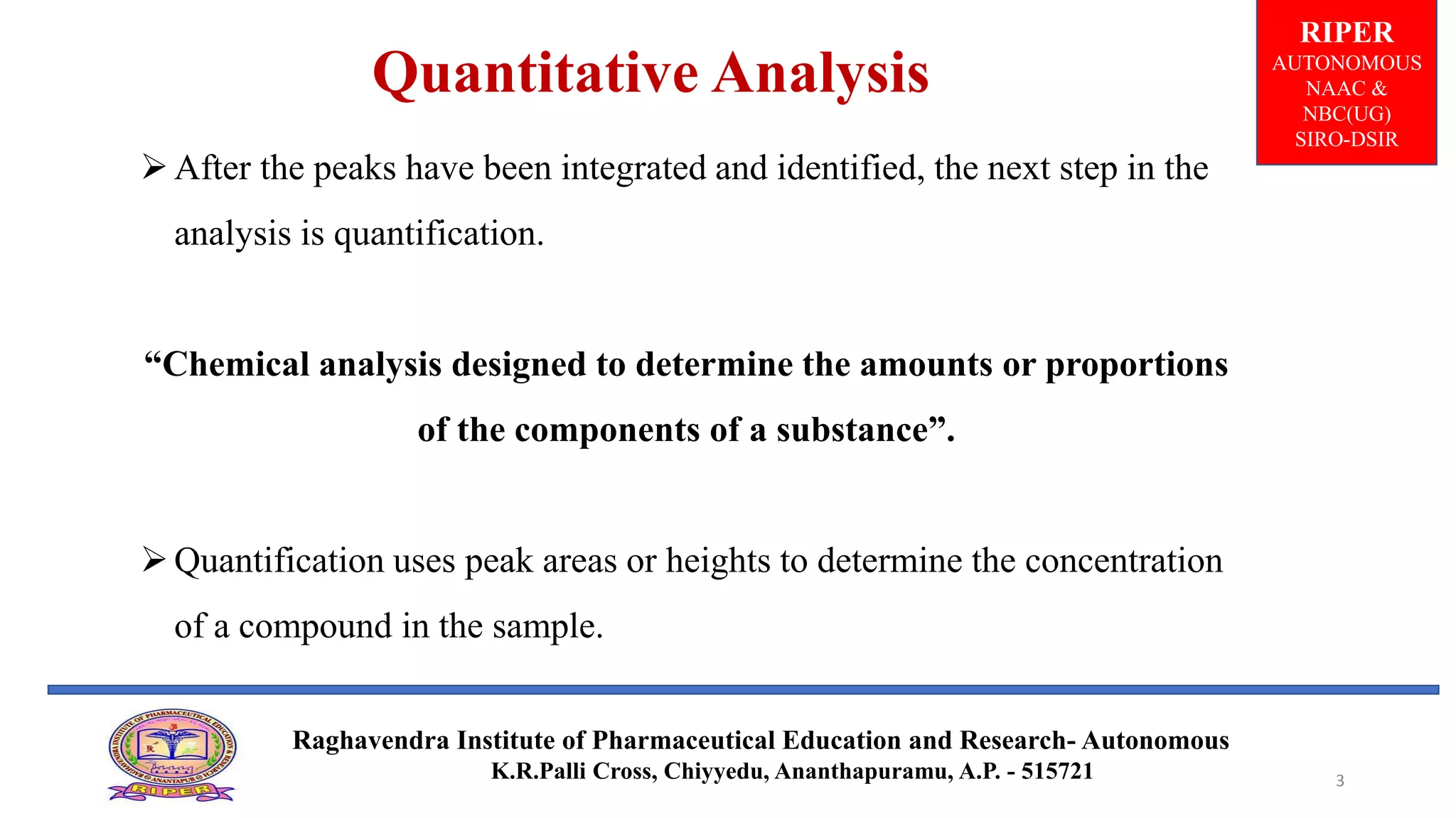 QUANTIFICATION METHODS OF HPLC | PPTX