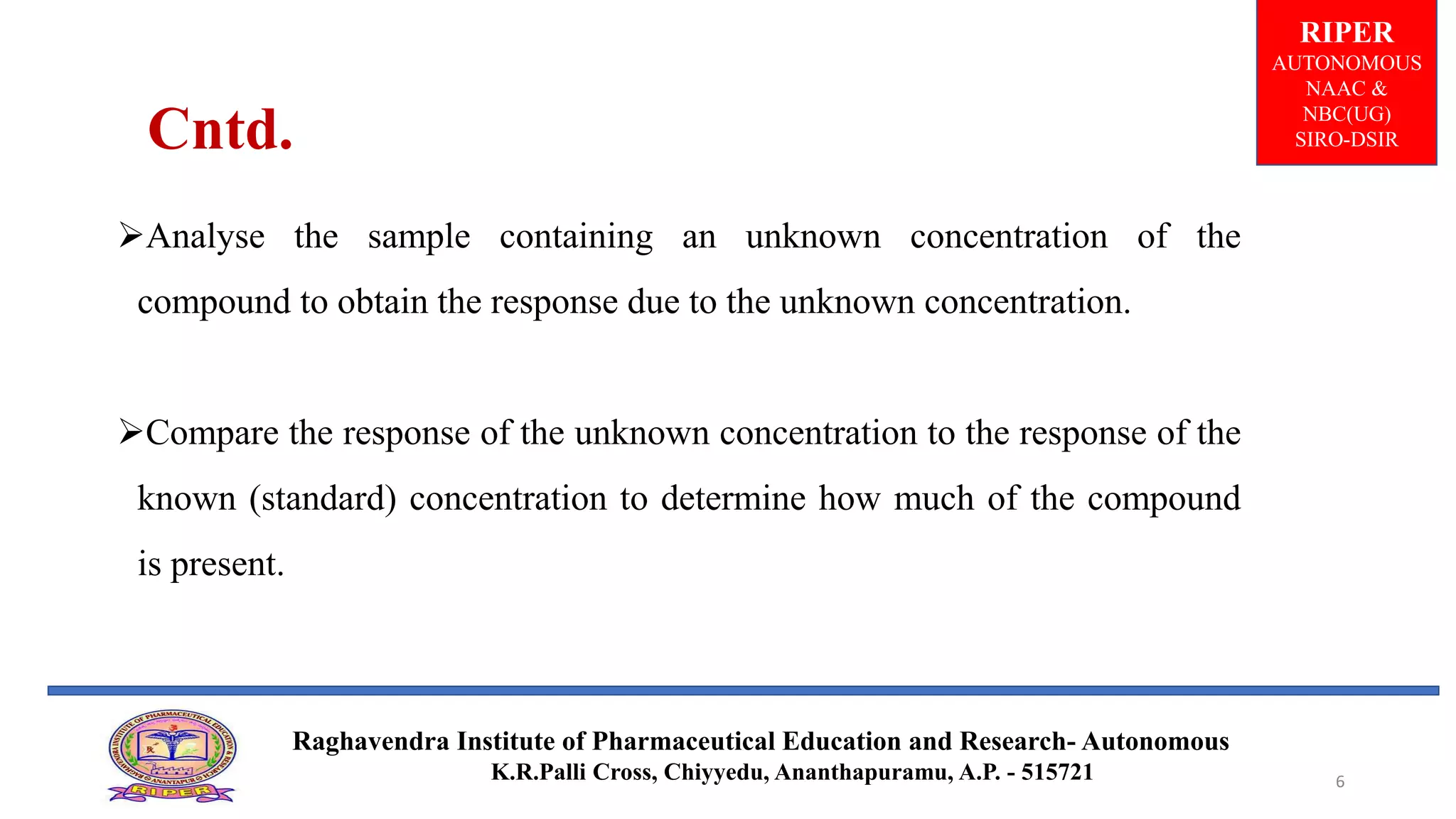 QUANTIFICATION METHODS OF HPLC | PPTX
