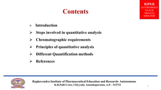 QUANTIFICATION METHODS OF HPLC | PPTX