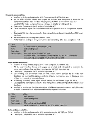 Bindu dot net_cv | PDF