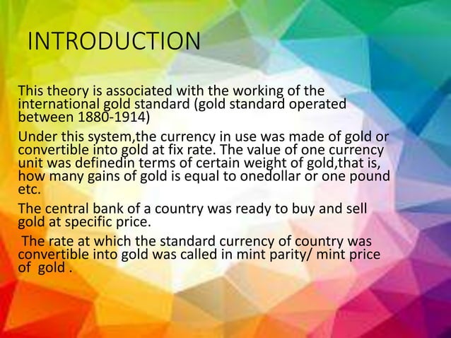 Mint Parity Theory - History, Definition, Advantages and Disadvantages