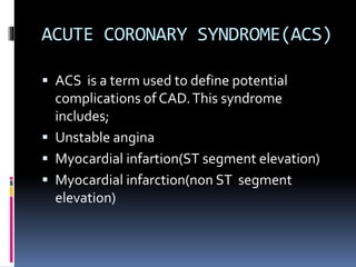BINDU PPT.pptx presentation on coronary artery disease | PPT