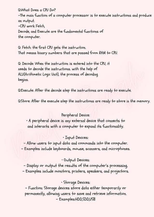 Fundamentals of Computers (pdf) |computer science | PDF | Free Download