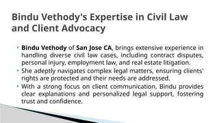 Bindu Vethody: A Highly Regarded Civil Attorney Known for Her Expertise ...