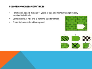 Intelligence Tests | PPTX | Educational Assessment | Education