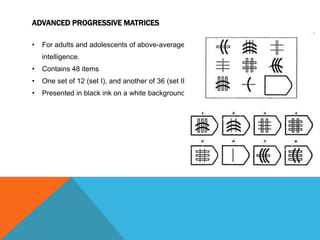 Intelligence Tests | PPTX
