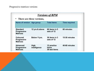 Intelligence Tests | PPTX | Educational Assessment | Education