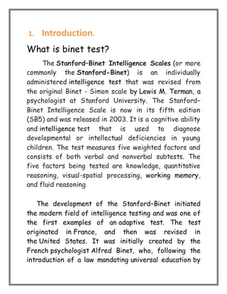 Binet test | DOCX