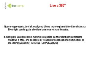 Live a 360°, Bing maps e Google maps | PPT
