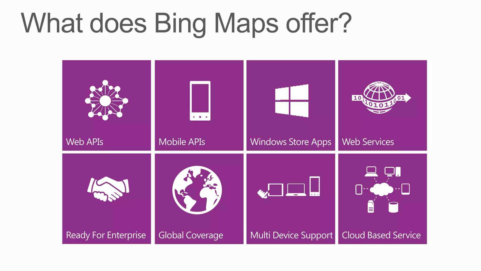 Bing Maps for app developer | PPT