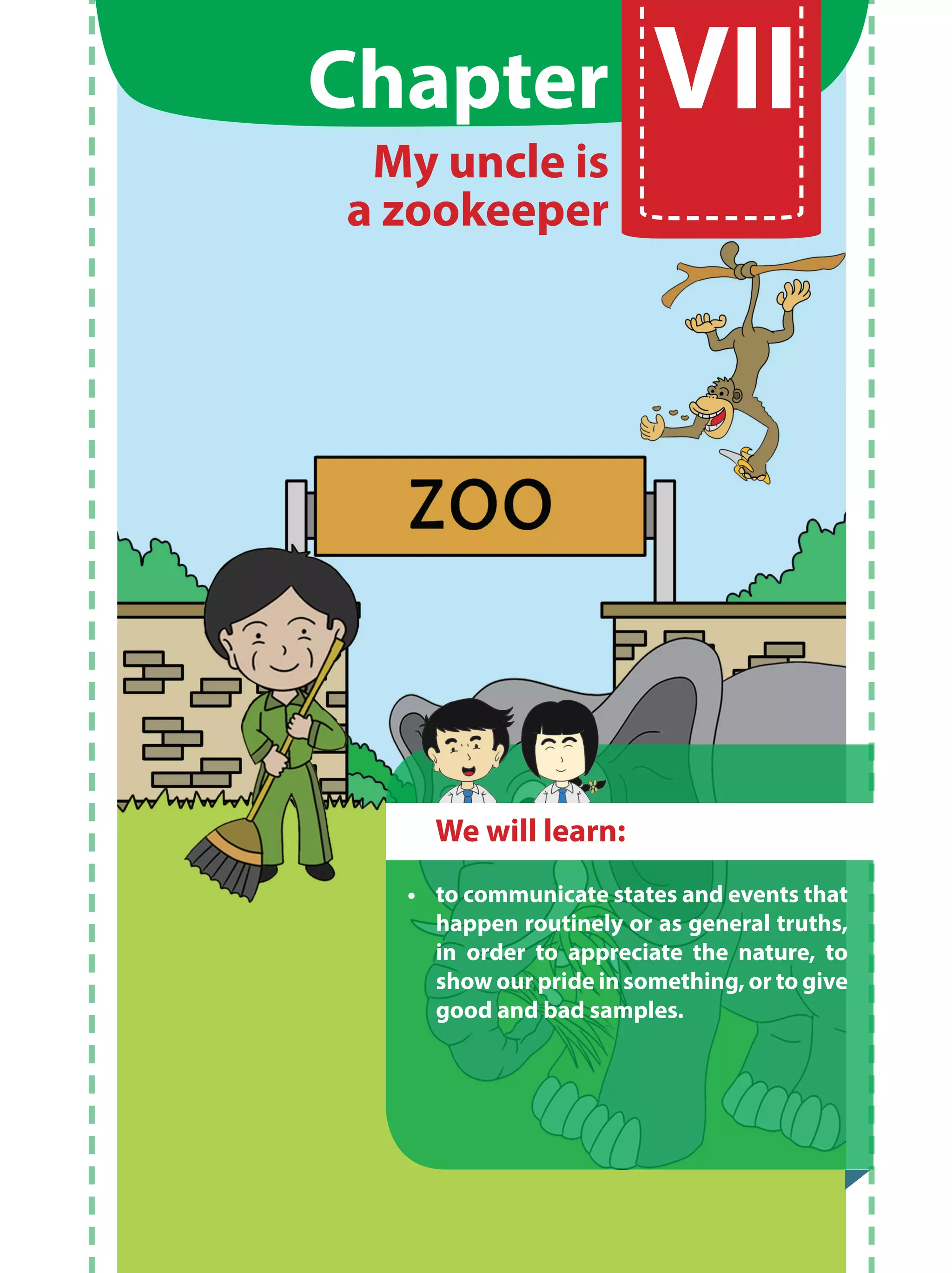 Bing 8 chapter 7 my uncle is a zookeeper | PDF