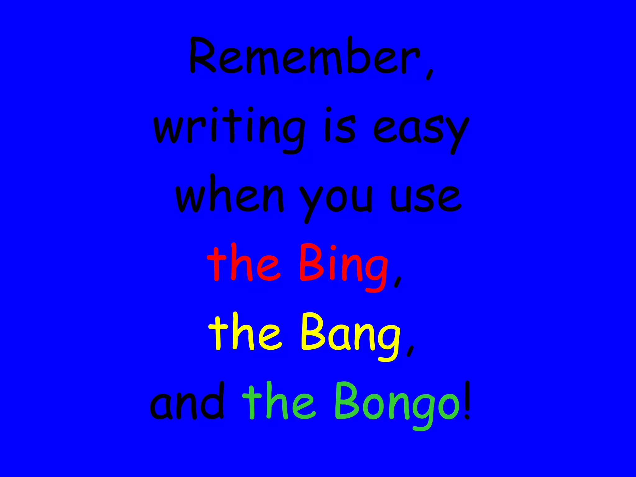 Bing bang bongo 1 | PPT
