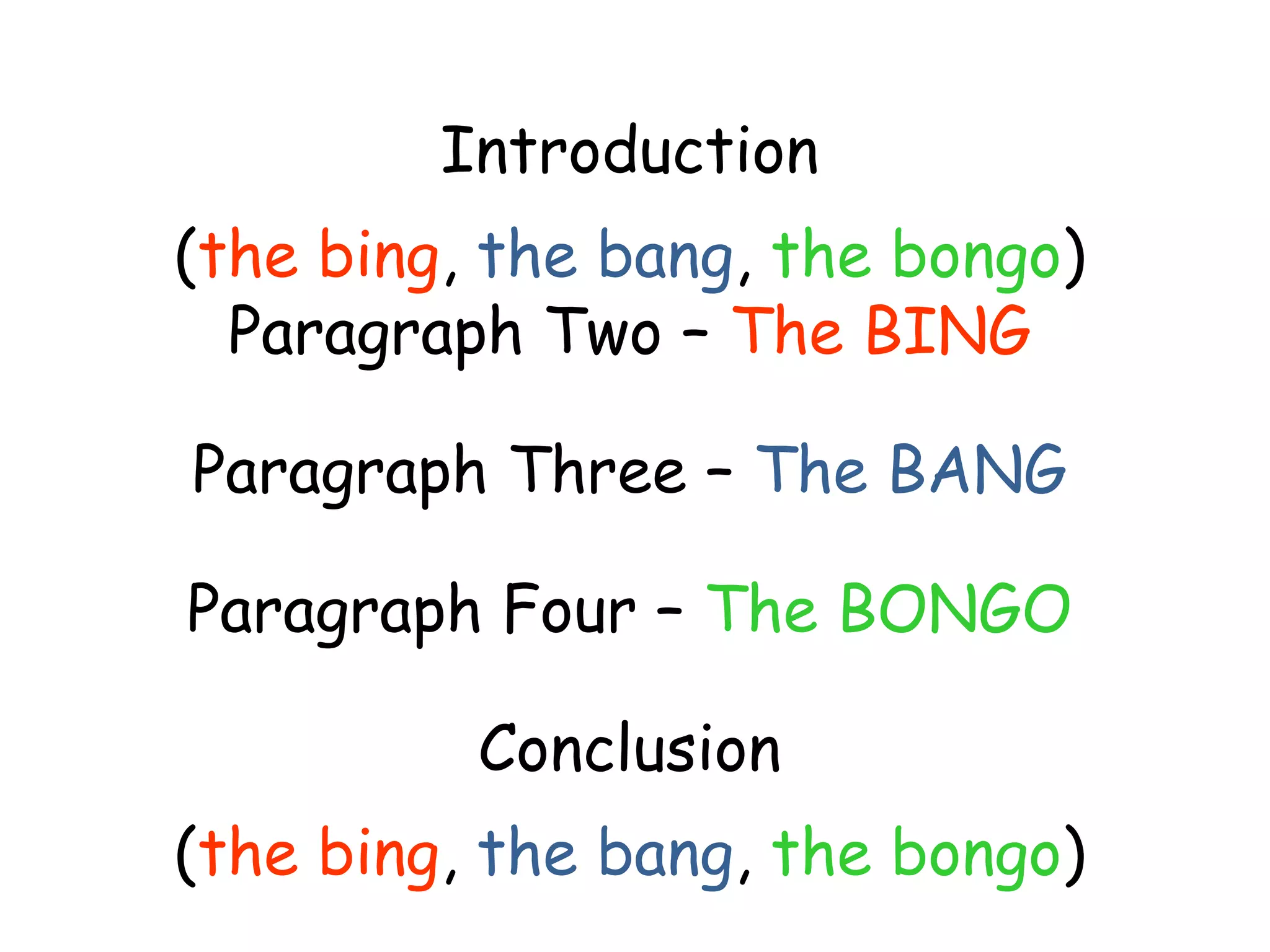 Bing bang bongo Persuasive Writing | PPT