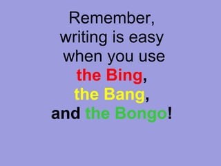 Bing Bang Bongo PPT | PDF