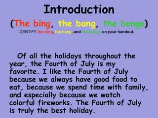 Bing Bang Bongo PPT | PDF