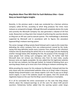 Bing blocks more than 90 | DOCX