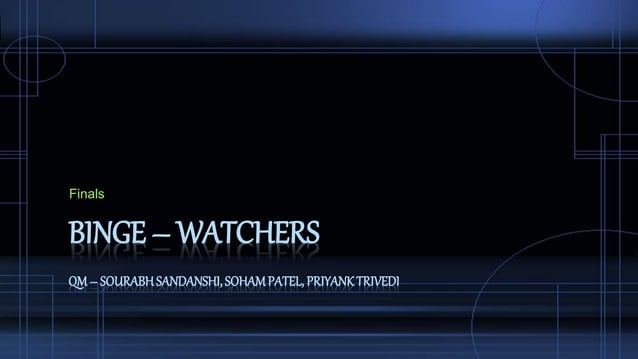 Binge Watchers - TV Series Quiz - Finals | PPT