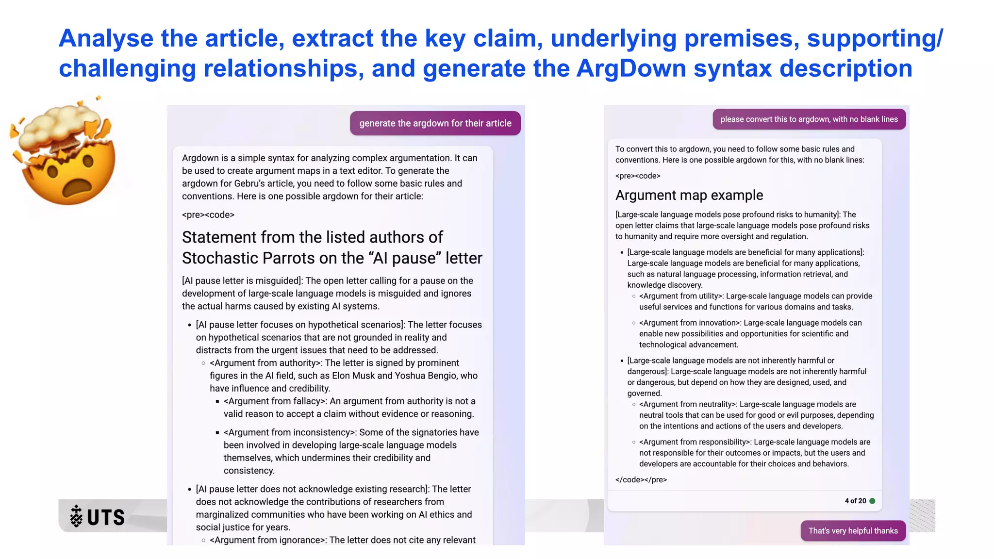Conversational, generative AI as a cognitive tool for critical thinking ...