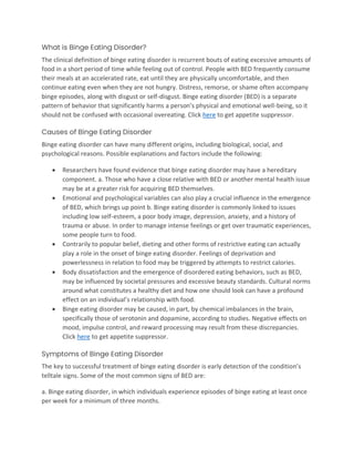 binge eating(2).pdf | Mental Health | Diseases and Conditions