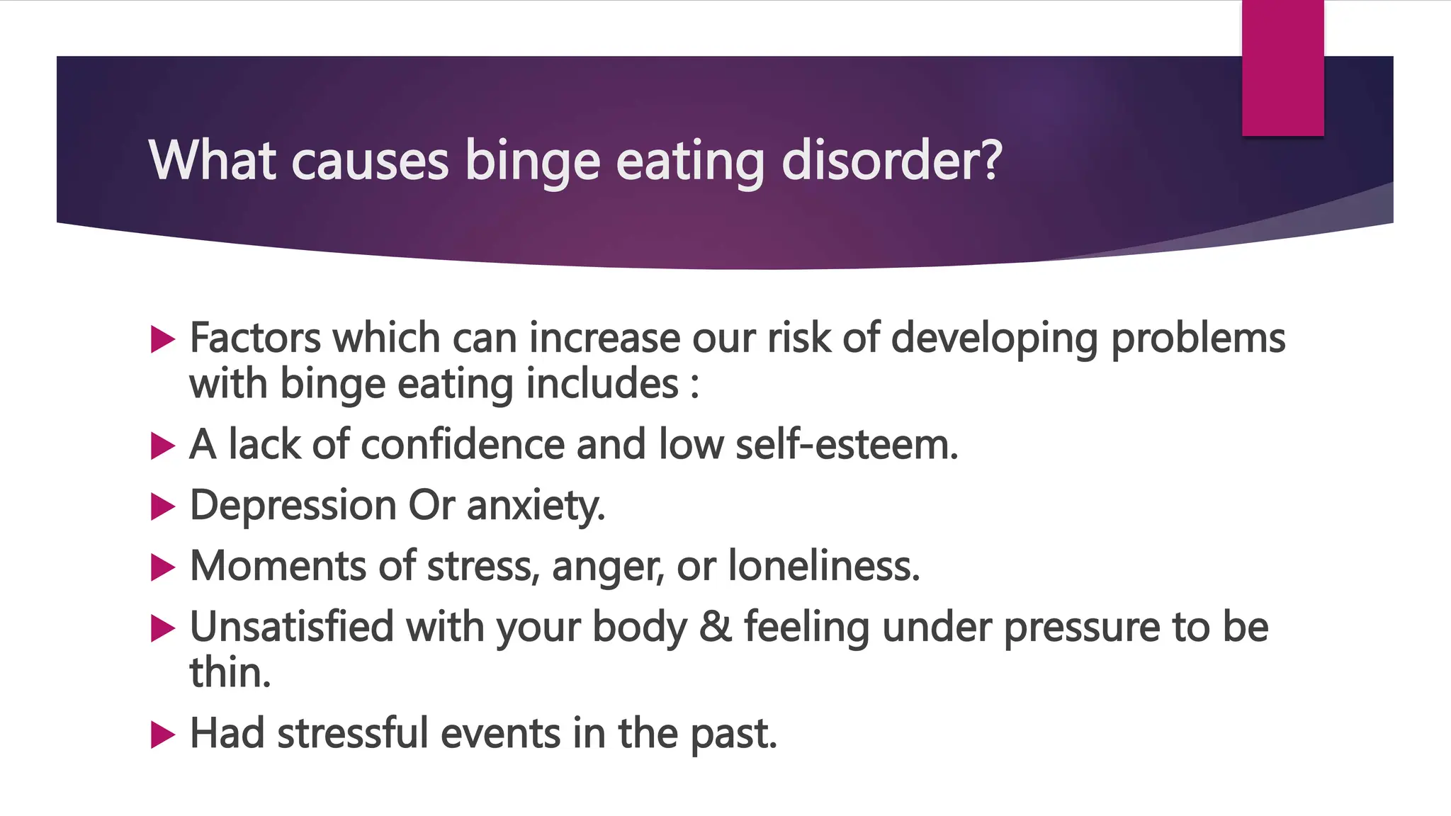 Binge eating disorder YouTube Sathwika.pptx
