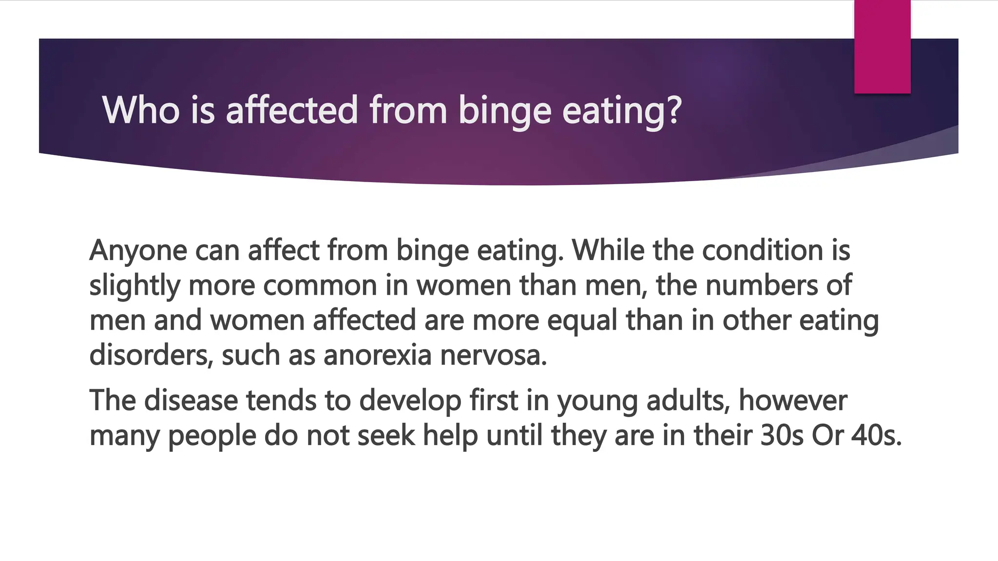 Binge eating disorder YouTube Sathwika.pptx