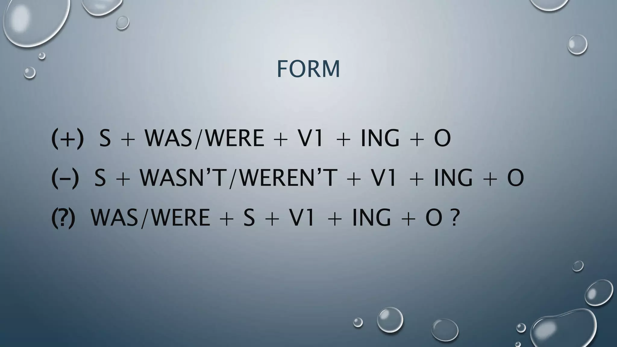 Project English Past Continuous Tense | PPTX