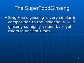 Bing Han Refined Ginseng Powder Taste And Feel The Difference | PPT