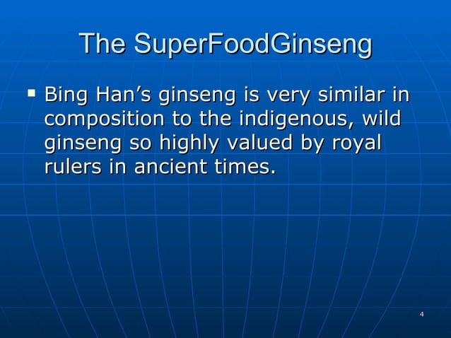 Bing Han Refined Ginseng Powder Taste And Feel The Difference | PPT