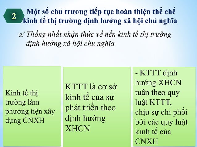 Xây dựng nền kinh tế thị trường định hướng XHCN | PPTX