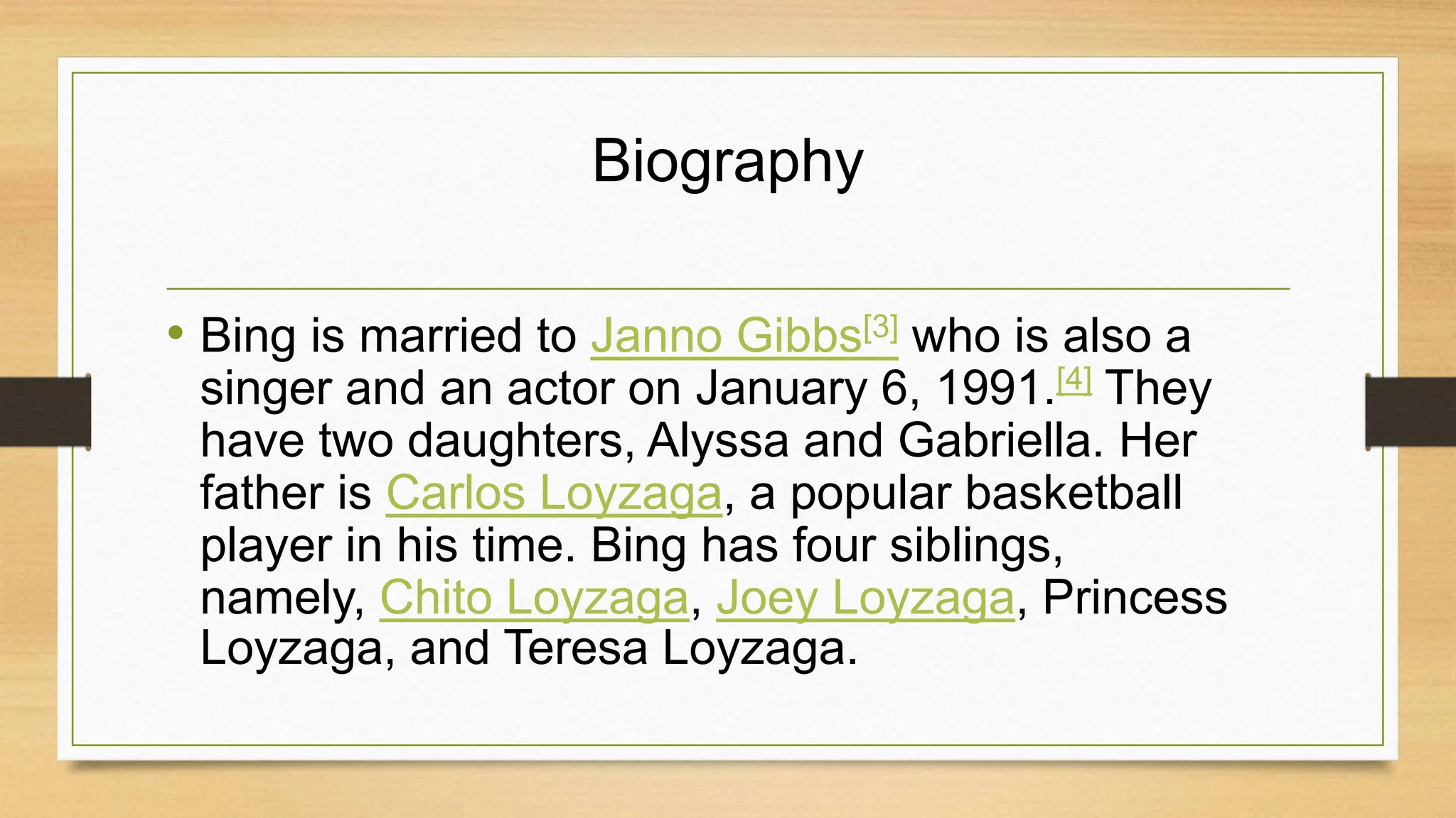 Bing Loyzaga Biography, Career, Life, Filmography.pptx