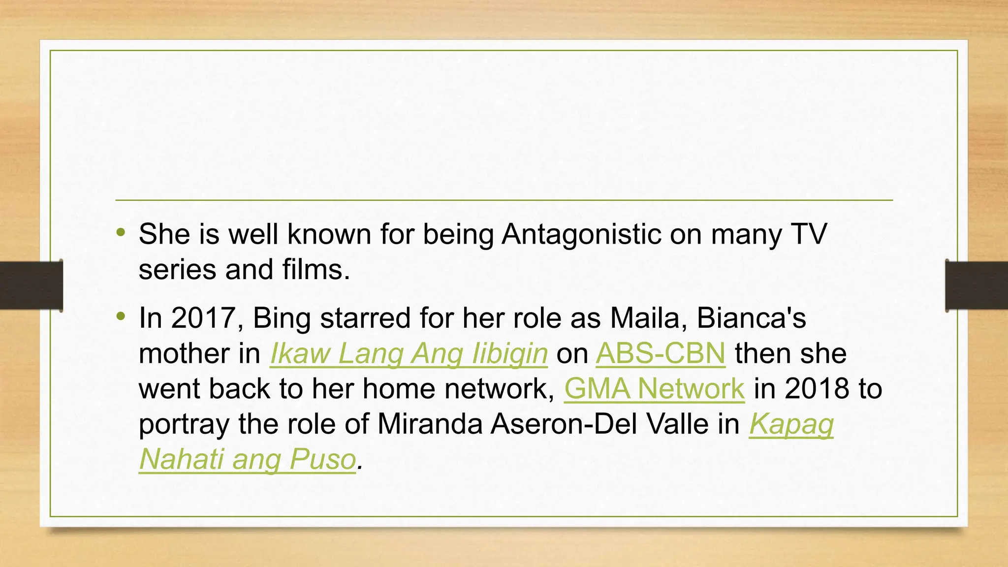 Bing Loyzaga Biography, Career, Life, Filmography.pptx