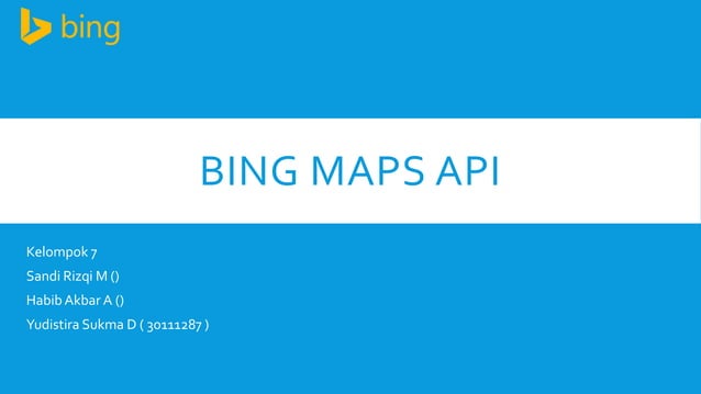 Bing maps api | PPT