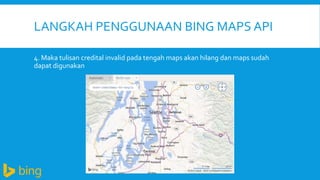Bing maps api | PPTX