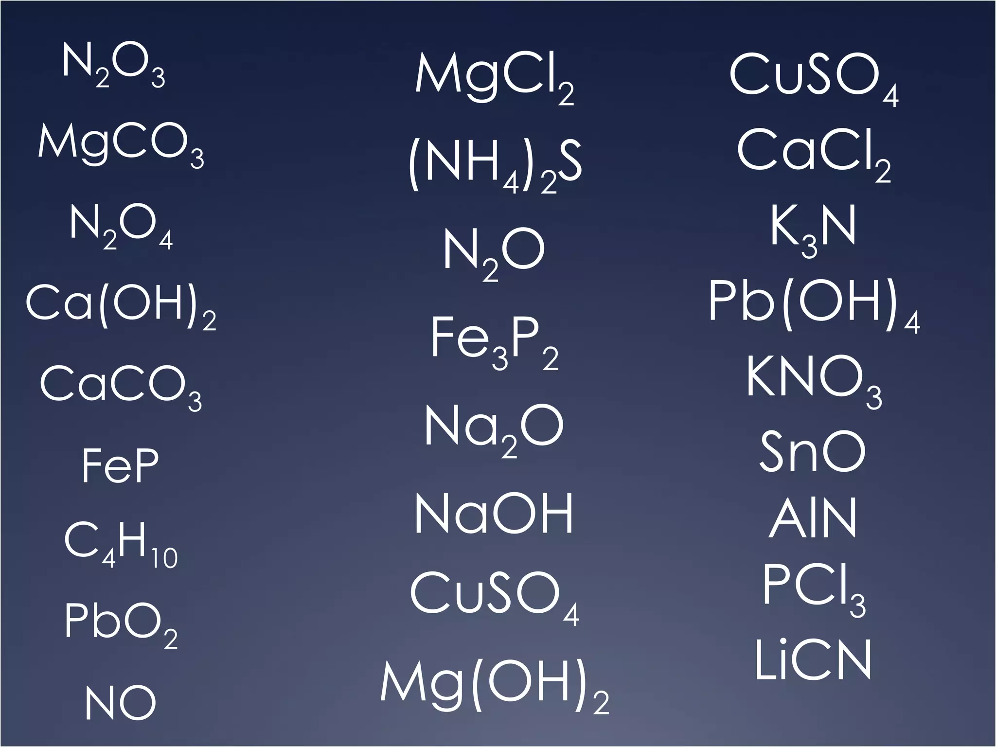 Nomenclature Bingo | PPT