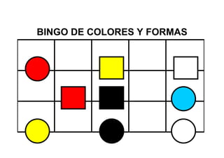 Bingo de-colores-y-formas-2 | PPT