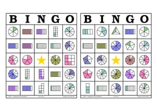Bingo de fracciones | PDF