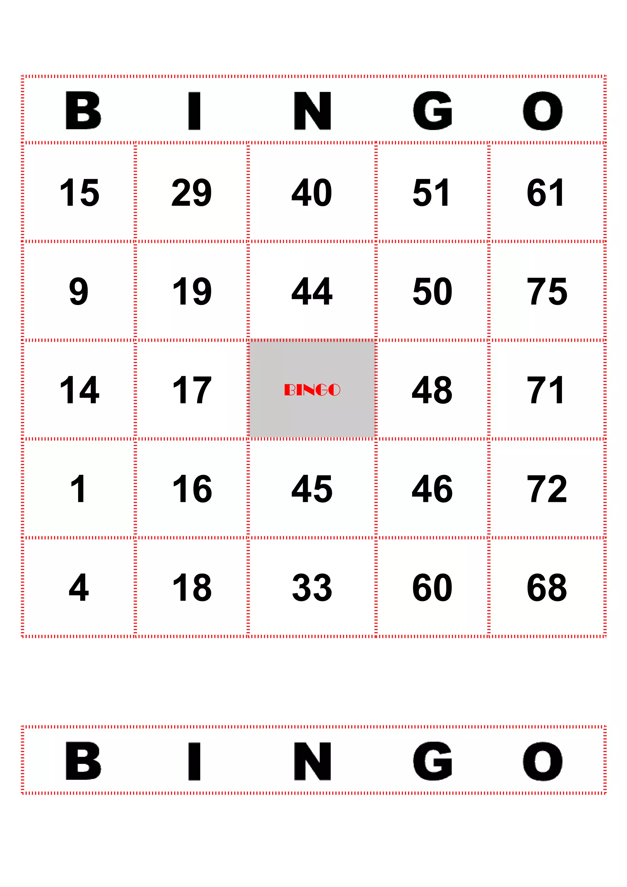 Bingo de-numeros | DOC