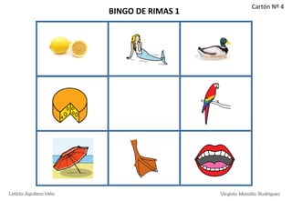 BINGO-DE-RIMAS-MANIPULATIVO-1.pdf primaria | PDF