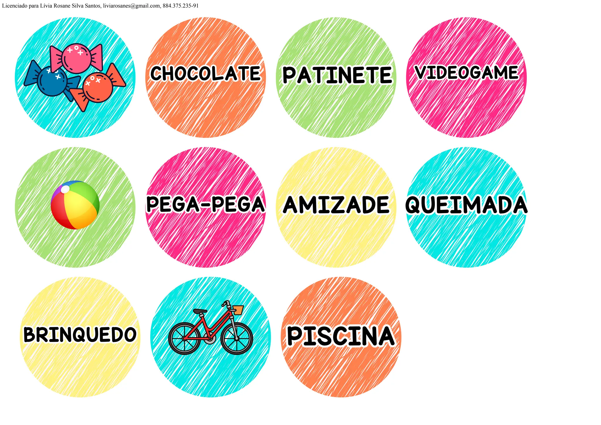 BINGO Escolar para o Dia das Crianças 24 | PPT