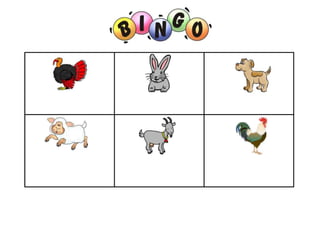Bingo animales granja | PPT