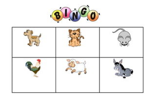 Bingo animales granja | DOCX