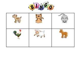 Bingo animales granja | DOCX
