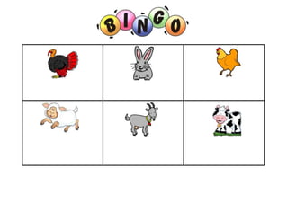 Bingo animales granja | DOCX