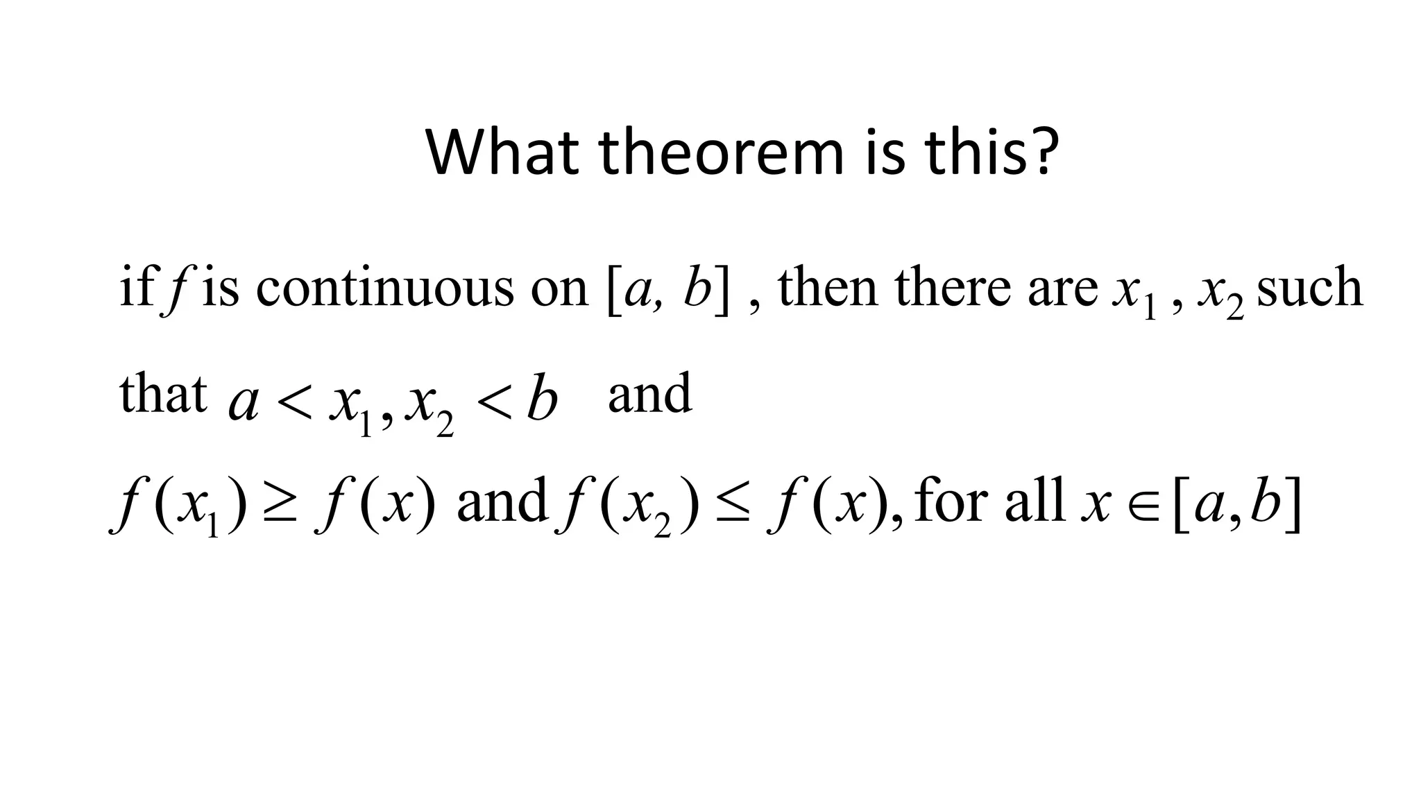 AP Calculus AB Theorems and Definitions | PPTX