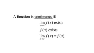 AP Calculus AB Theorems and Definitions | PPTX