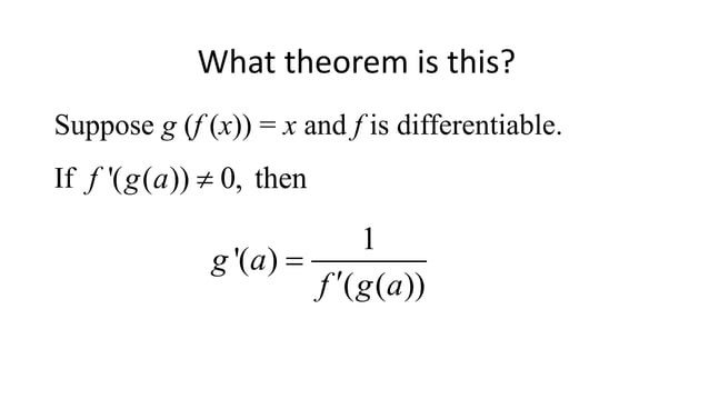 AP Calculus AB Theorems and Definitions | PPTX
