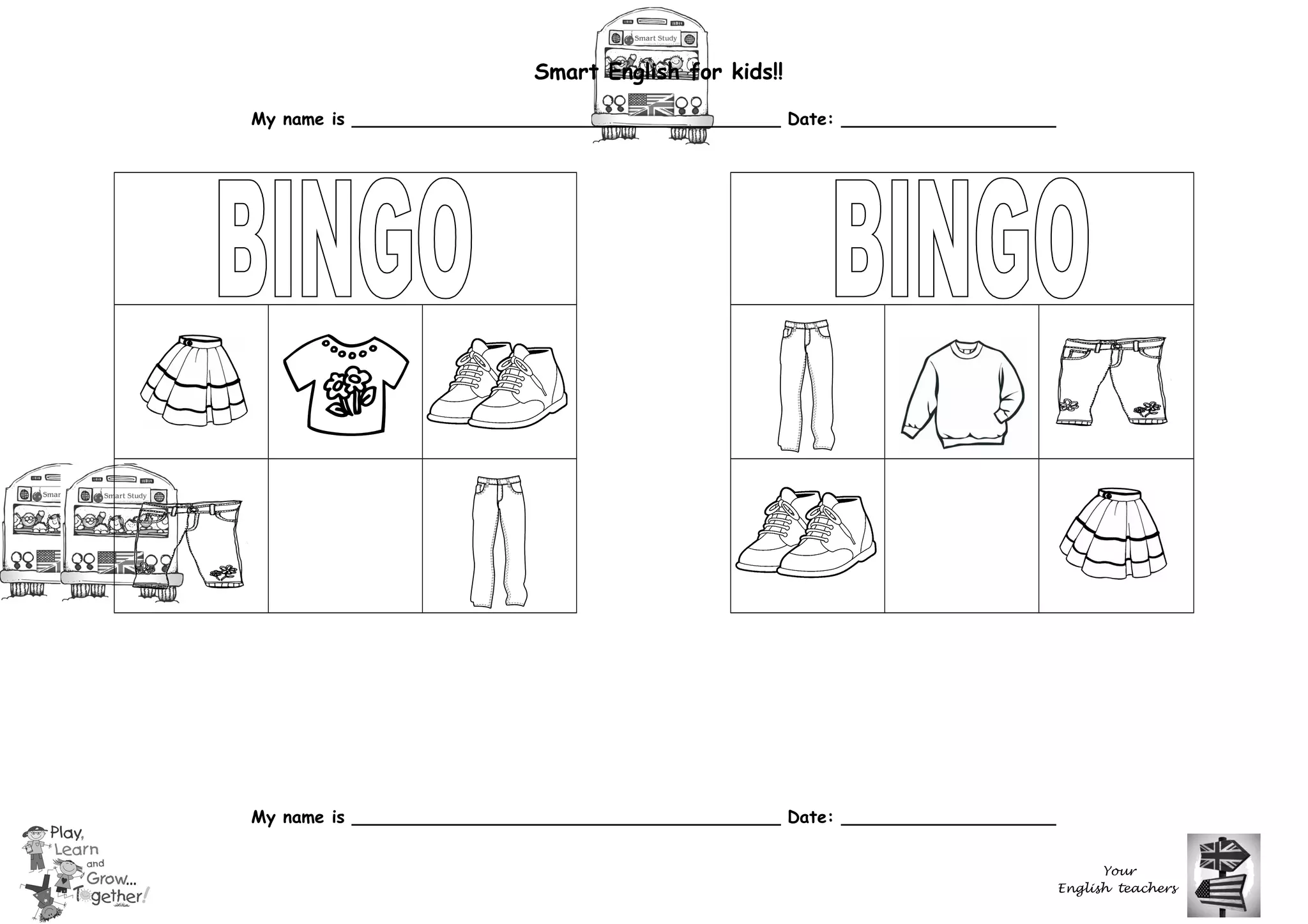 Bingo clothes 4 | PPT