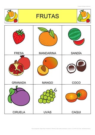 Bingo de frutas | DOC