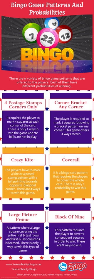 Bingo game patterns and probabilities | PDF