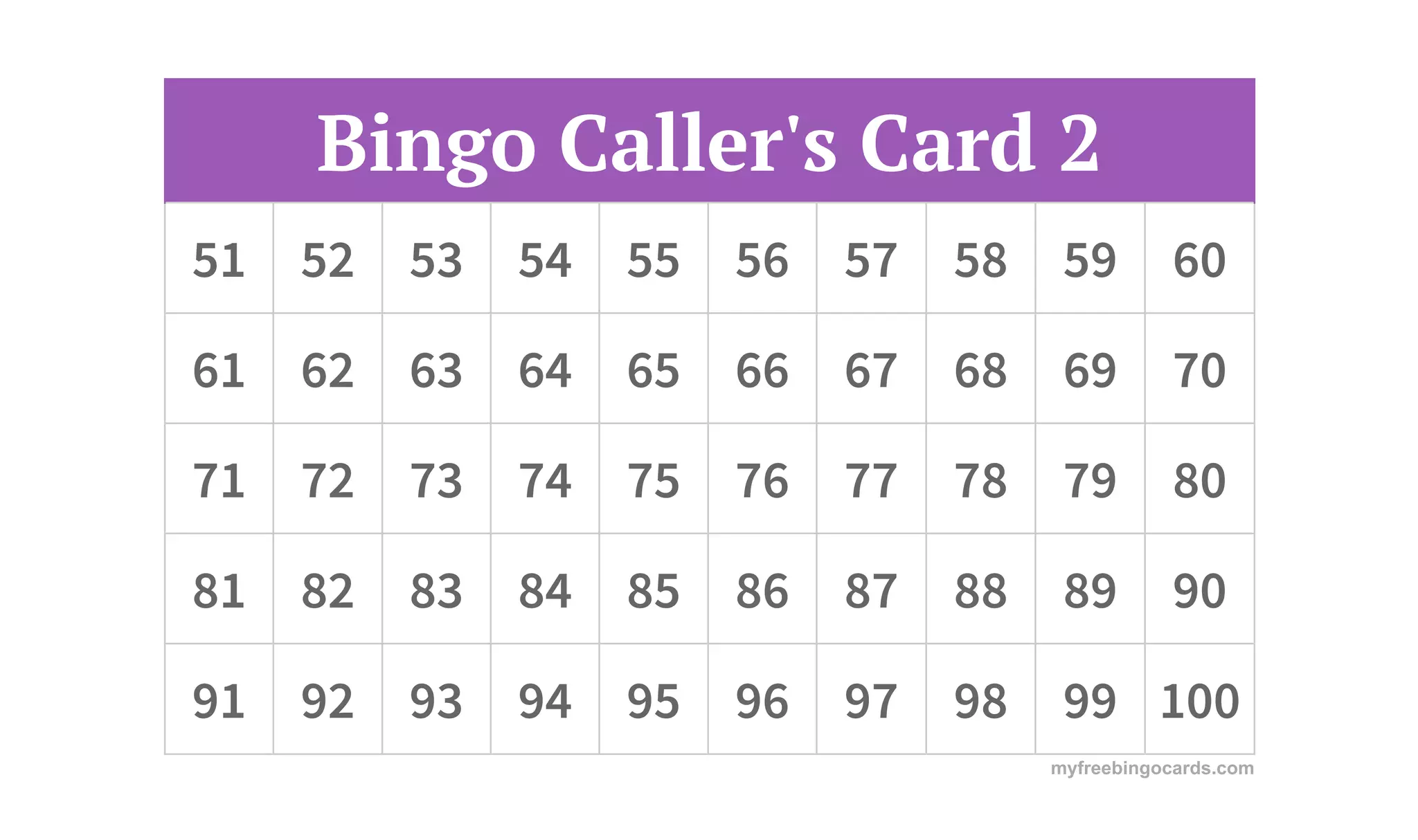 Bingo grid 2 | PDF